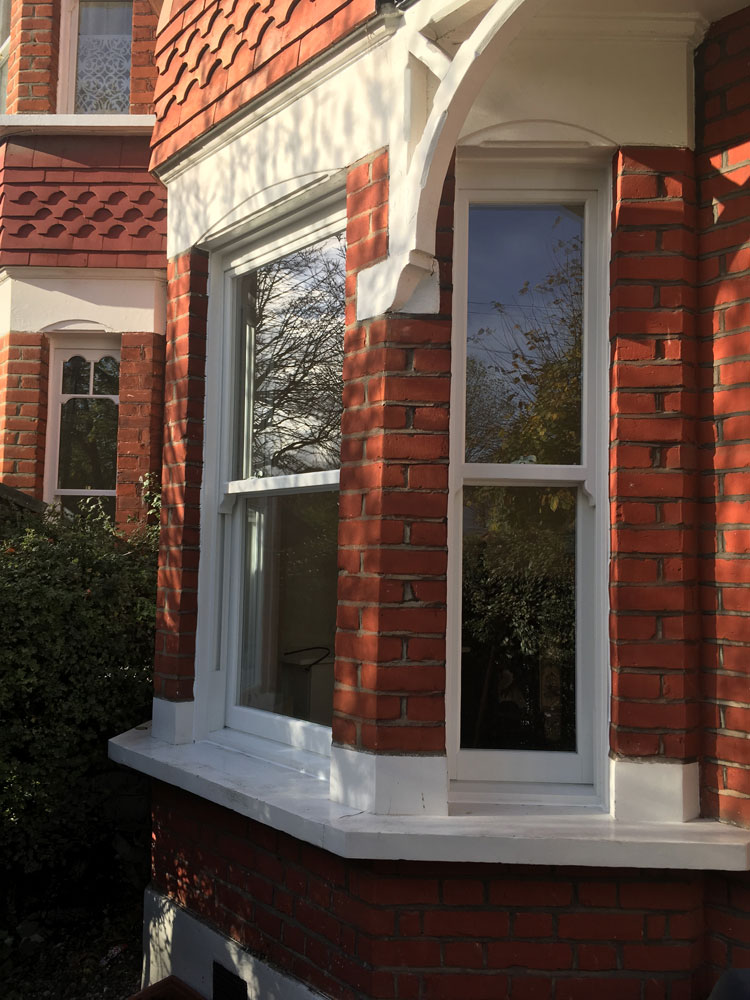 New Heritage Rose Sash Windows in Wandsworth - SCI Windows